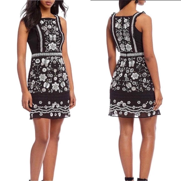 Chelsea & Violet | Dresses | Chelsea Violet Hand Beaded Midi Dress ...